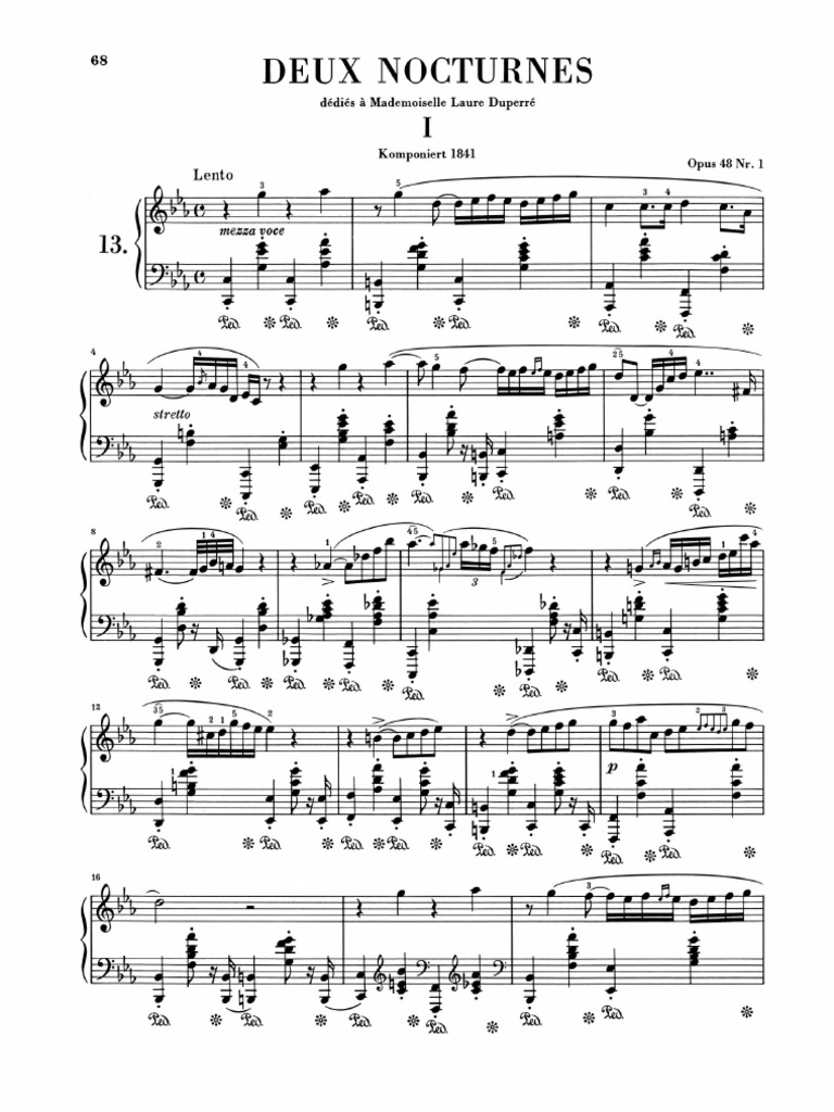 Chopin - Nocturne in C Minor, Op. 48 No. 1 - Henle | PDF