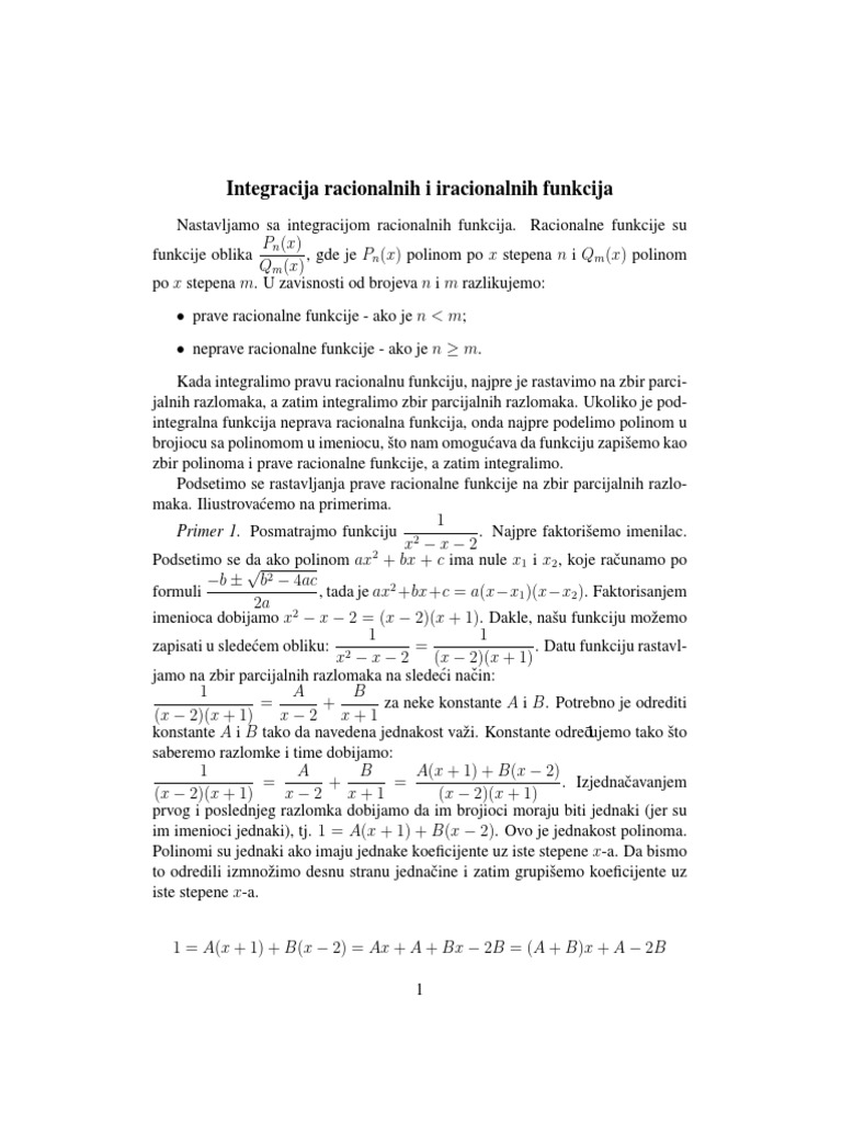 II Integrali Vezbe | PDF