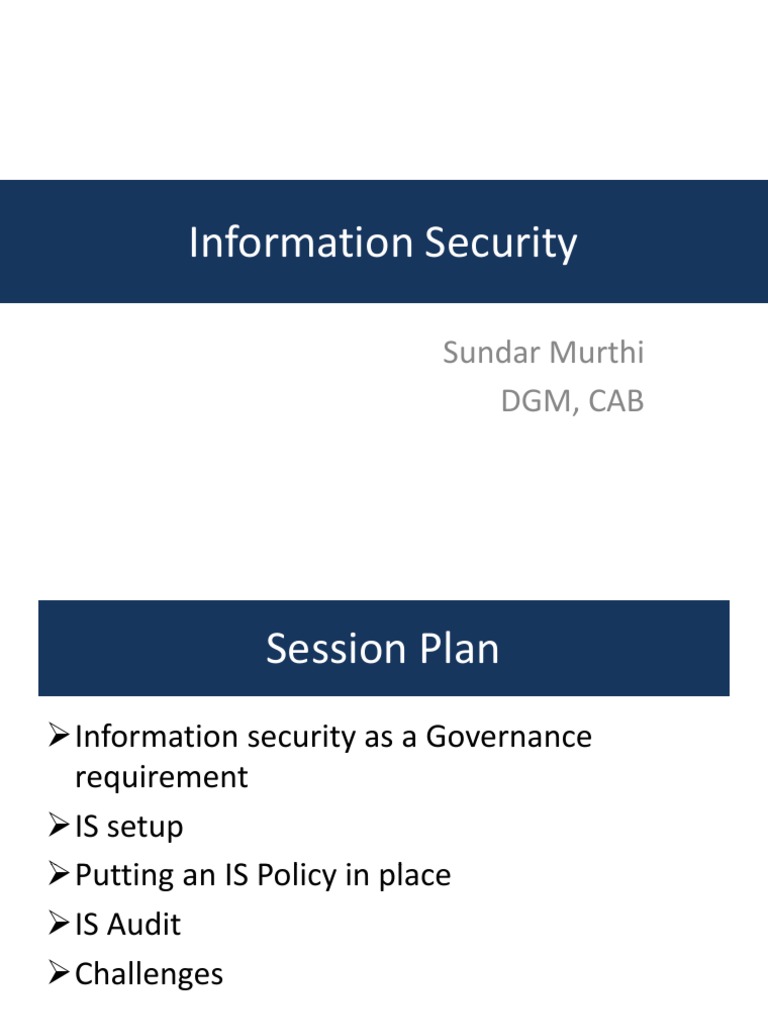 Implement Effective Information Security Governance Pdf Information