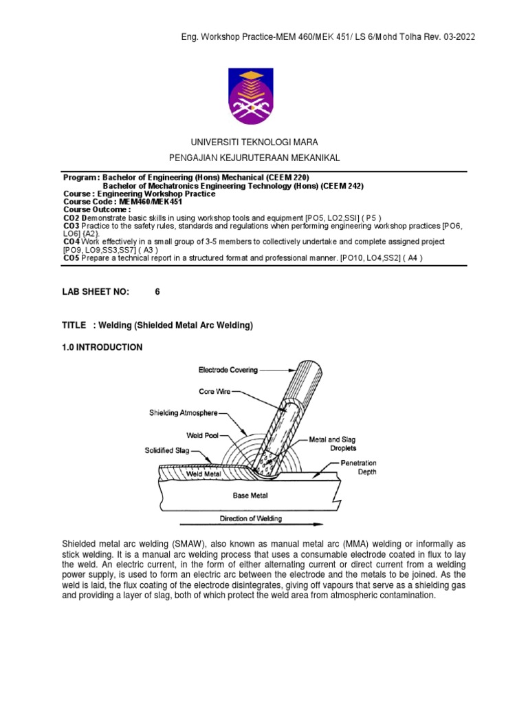 Welding Lab Sheet | PDF | Construction | Welding
