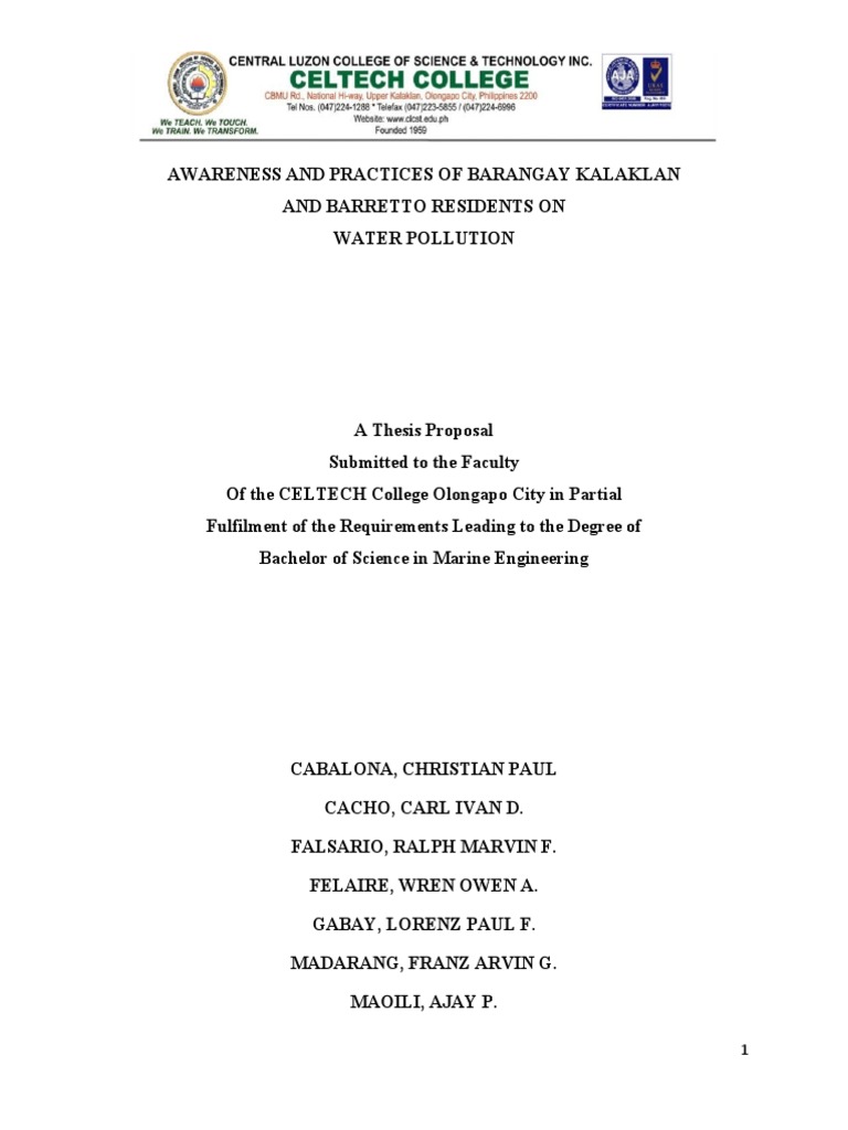 Proper Waste Segregation Research | PDF | Errors And Residuals | Water