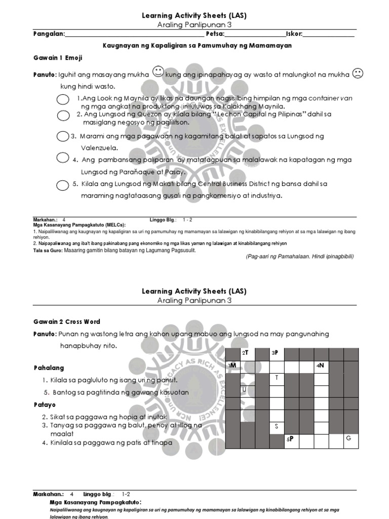 AP 3 SUMMATIVE Q4 Week1 2 PDF | PDF