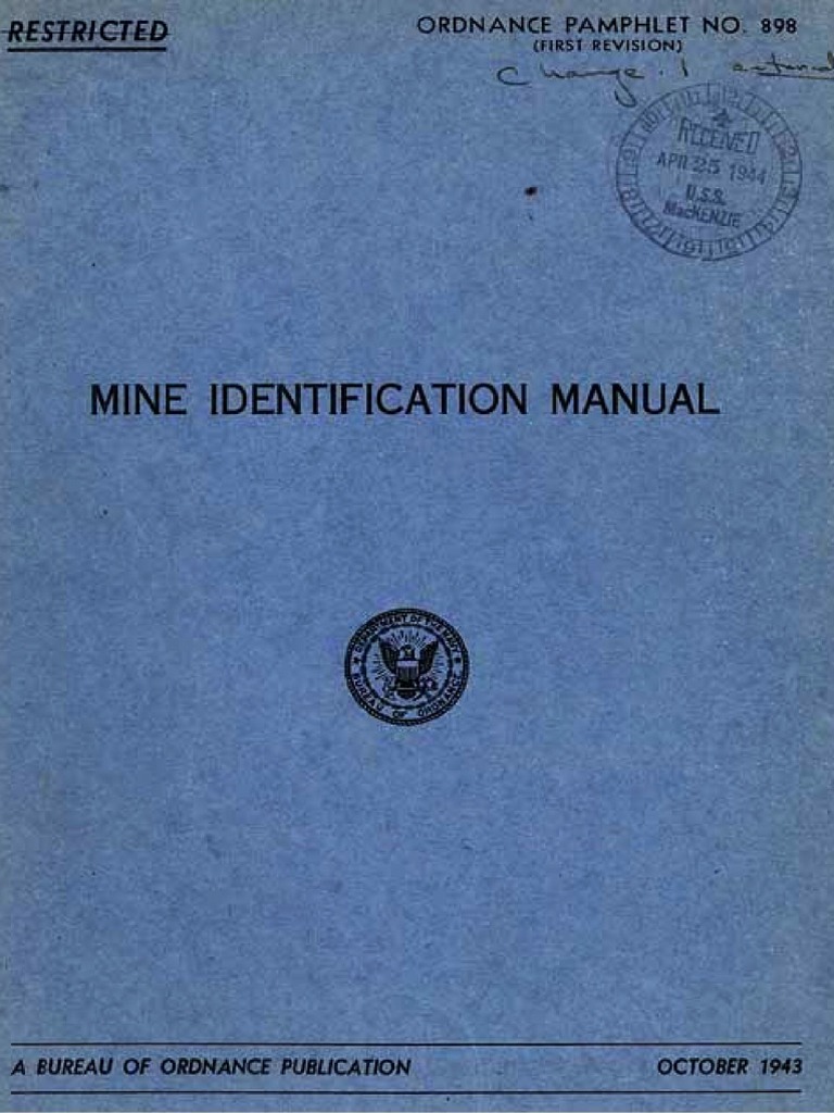 Ordnance Pamphlet No. 898 - Mine Identification Manual (1943).pdf | PDF