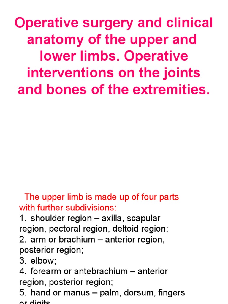 Anatomy of Upper and Lower Limbs | PDF | Arm | Human Leg