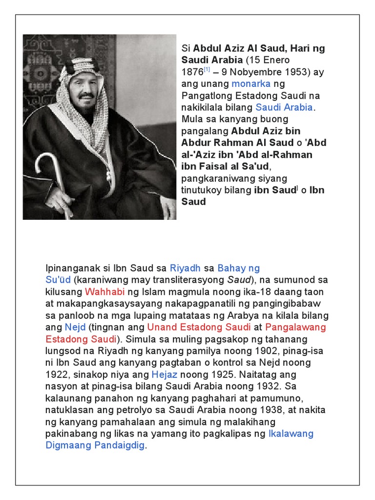 Ibn Saud | PDF
