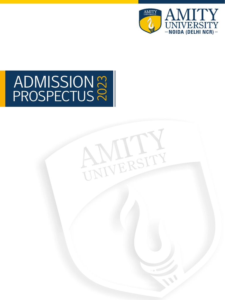 Amity University Noida PDF | PDF | University And College Admission | Travel Visa