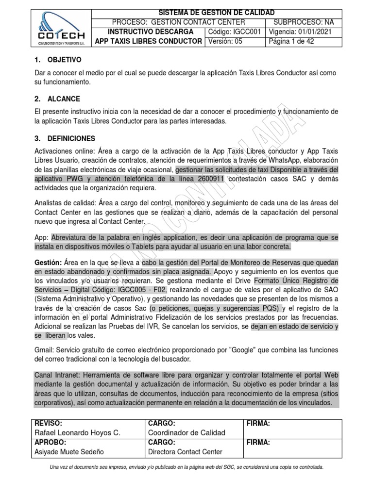 IGCC001 Instructivo Descarga App Conductor v5 | PDF | Aplicación movil | Google Play