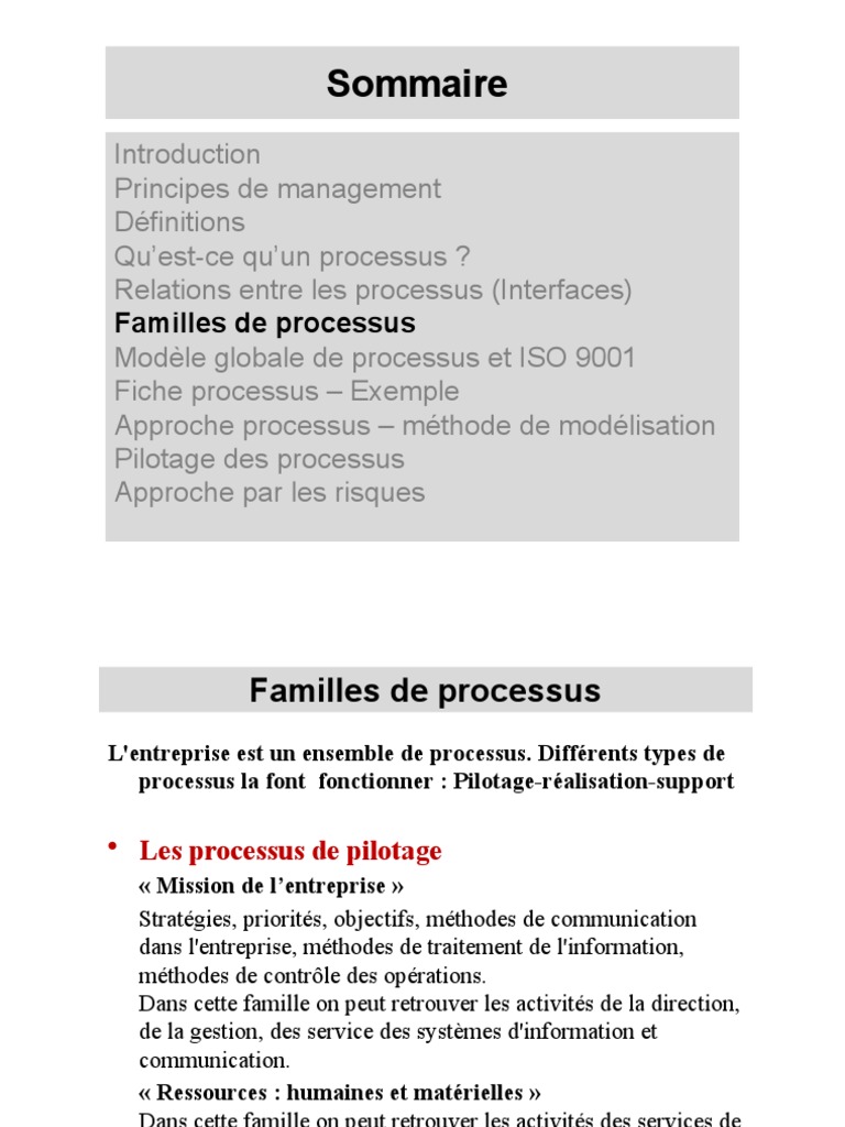 3 Famille Des Processus | PDF