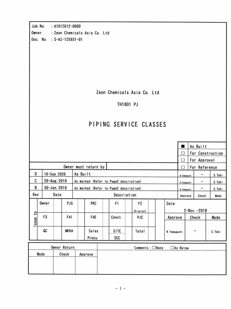 02_S-AZ-125931-01_PIPING SERVICE CLASSES | PDF