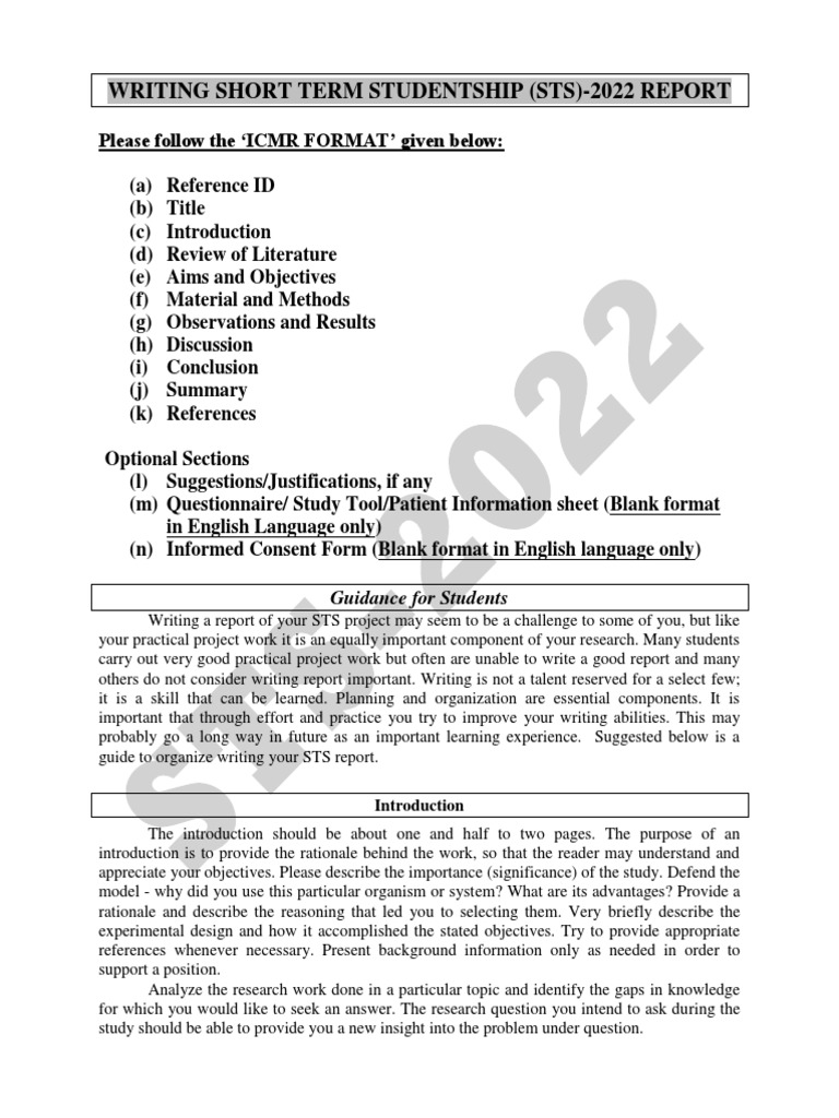 Writing STS Report | PDF | Statistics | Hypothesis