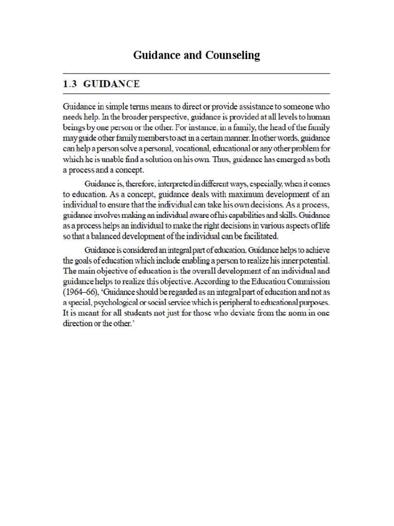 Guidance and Counseling Notes PDF | PDF | Schools | Counseling Psychology