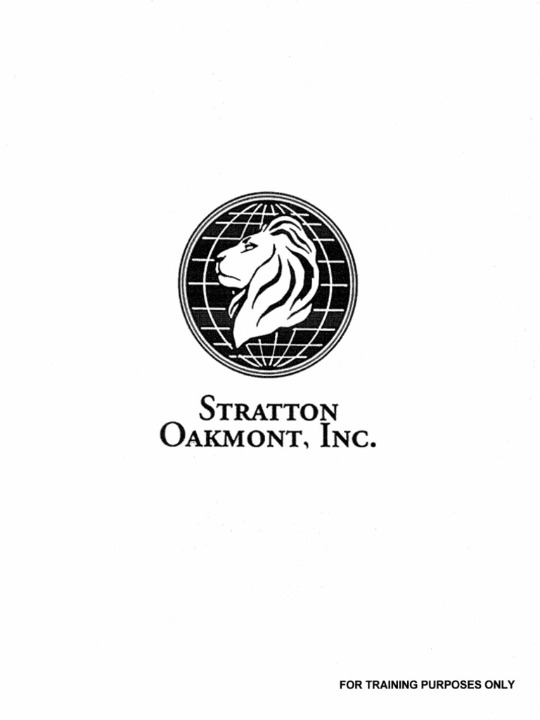 Stratton Oakmont Training 1 | PDF