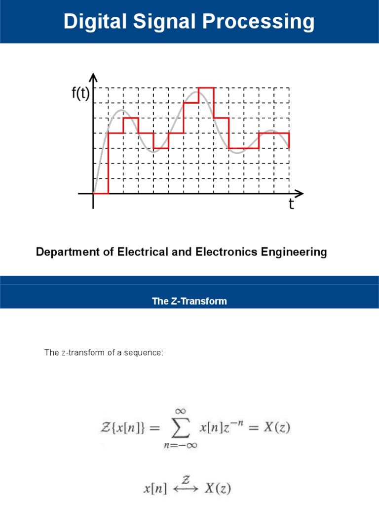 Z-Transform in DSP: Key Concepts | PDF