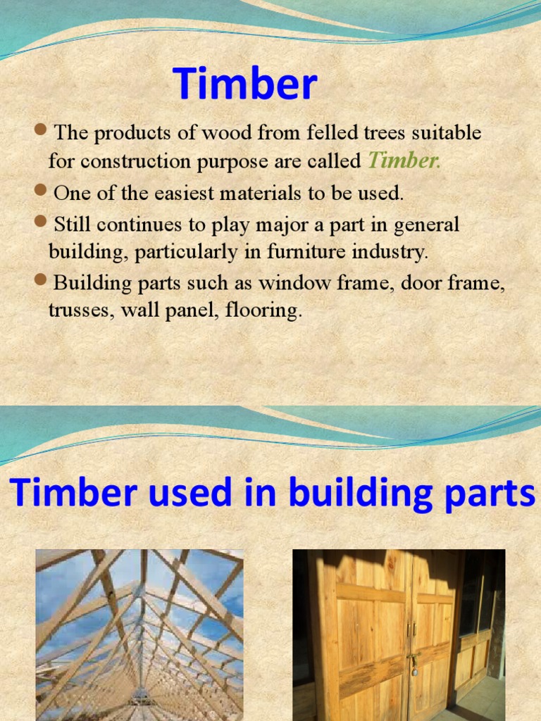 Timber Notes | PDF | Home & Garden | Science & Mathematics