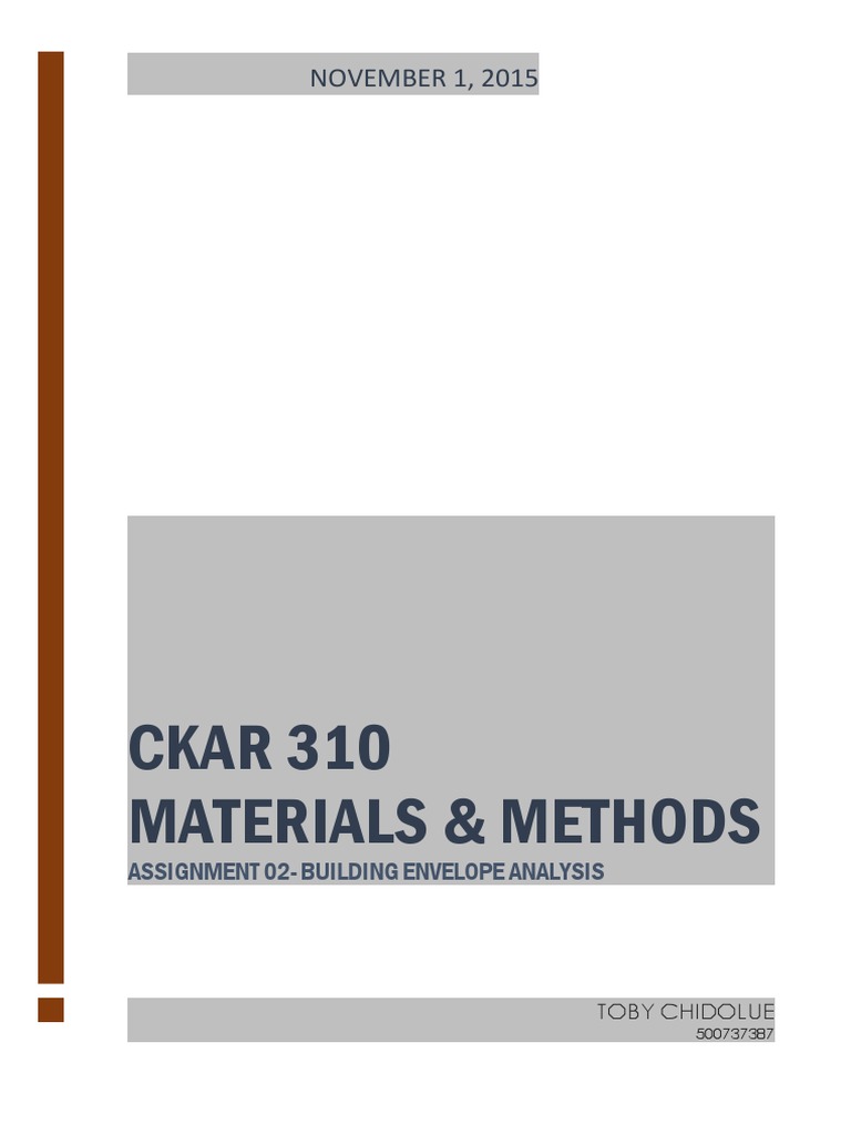 Ckar310 Toby-Chidolue 500737387 Assgn-02 PDF | PDF | Building | Architectural Design