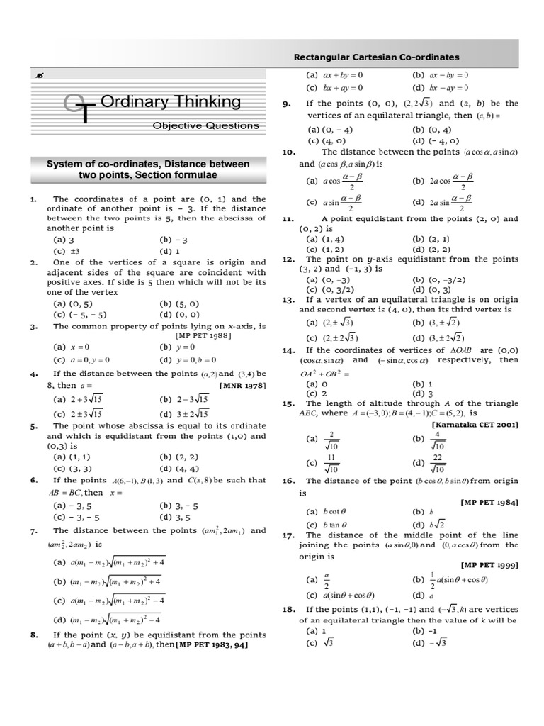 Straight Line DPP | PDF