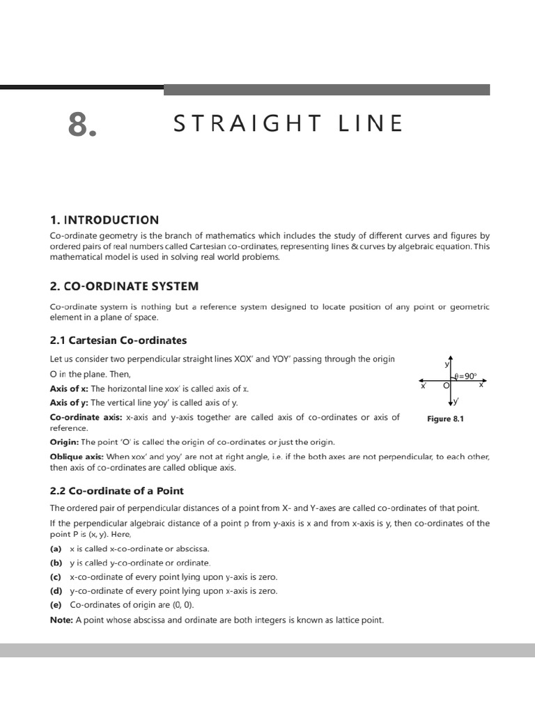 Straight Line PDF | PDF