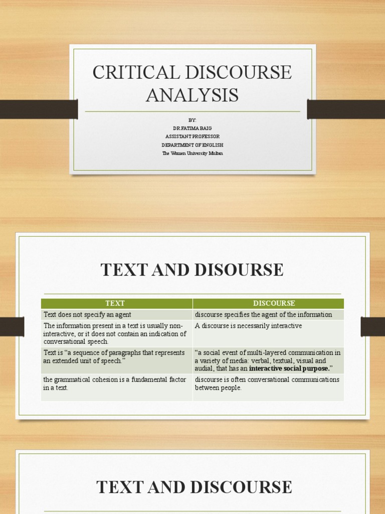 Understanding Critical Discourse Analysis | PDF | Discourse | Linguistics