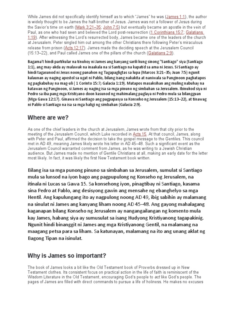 James Got Question | PDF | Acts Of The Apostles | Paul The Apostle