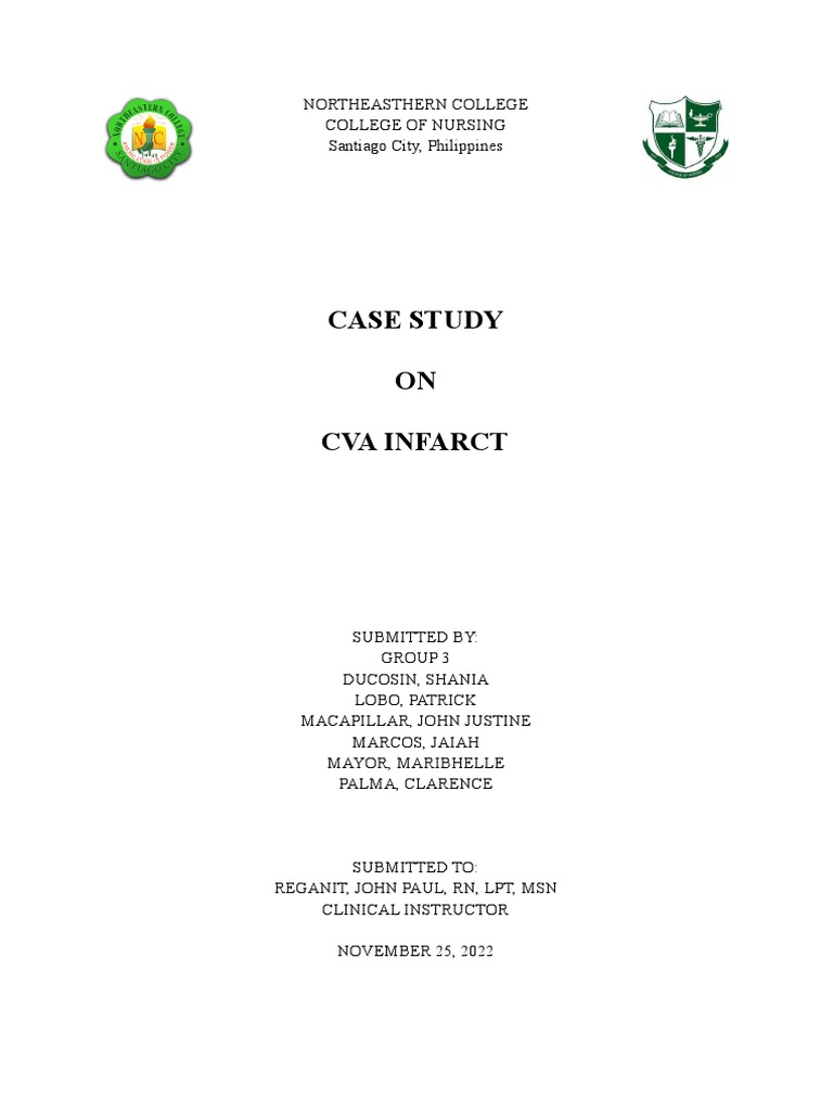 Case Study of Cva Final | PDF | Central Nervous System | Brainstem