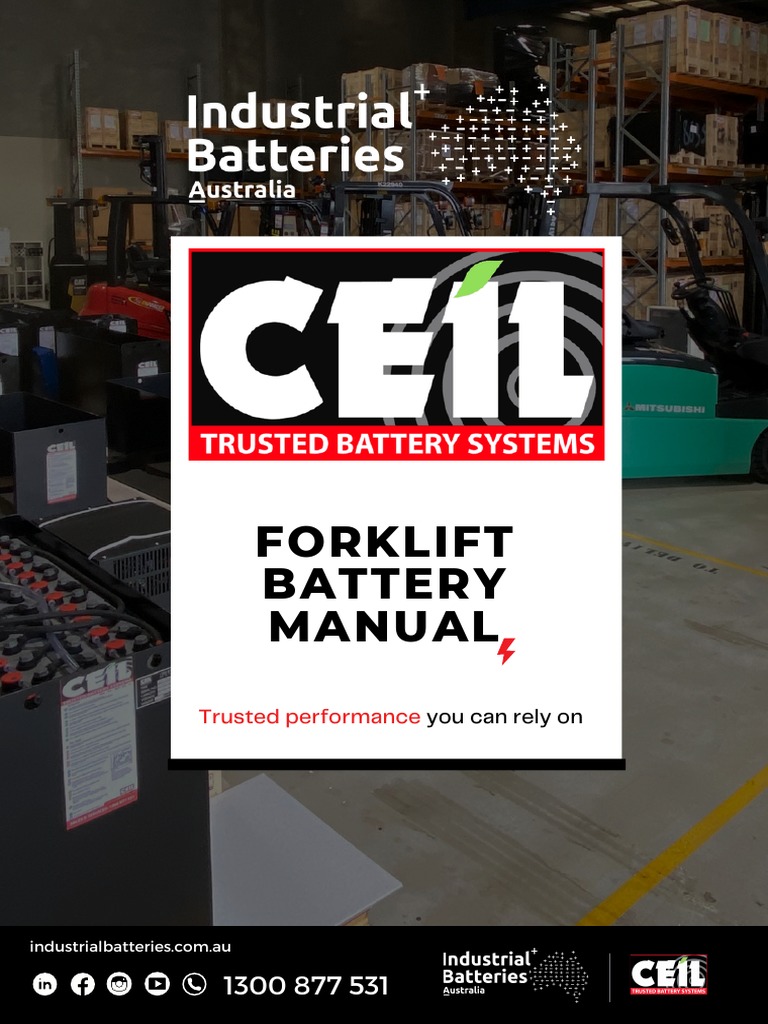 A4 CEIL Forklift Battery Manual - IBA | PDF | Battery Charger ...