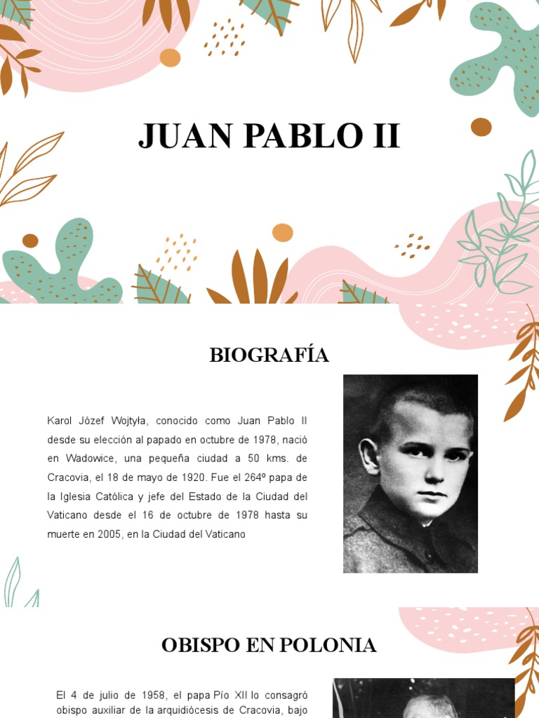 JUAN PABLO II Biografía | PDF | Papa juan pablo ii | Iglesia Católica