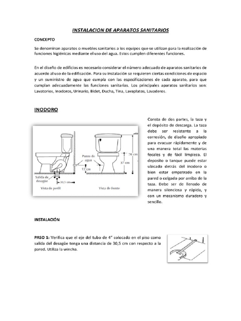 Instalaciónes Sanitarias .pdf | PDF