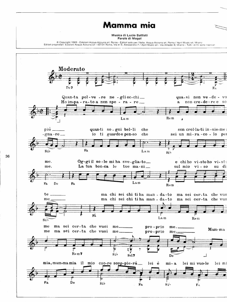 Mamma Mia | PDF