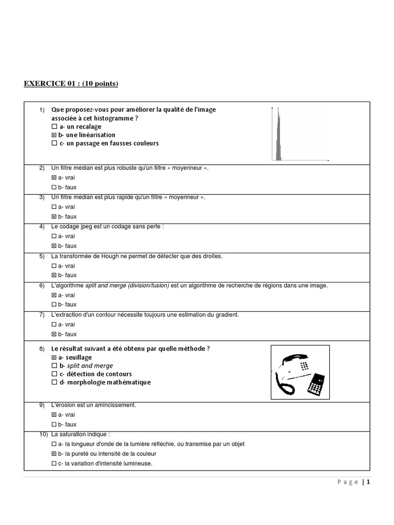 EXERCICE 01: (10 Points) | PDF