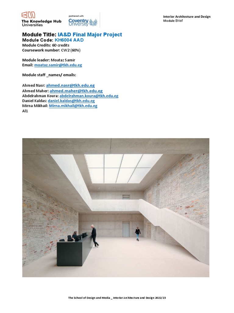 Brief-KH6004AAD-IAD Final Major Project - CW2-2 | Download Free PDF | Academic Dishonesty | 3 D ...