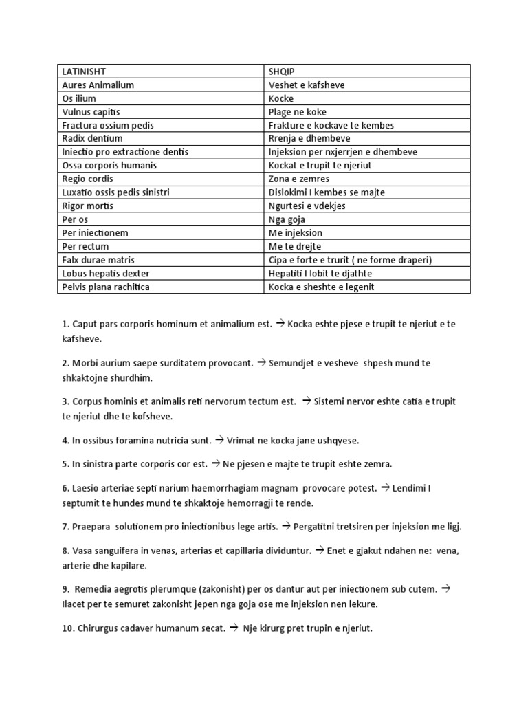 Fjalor Latinisht 2 | PDF