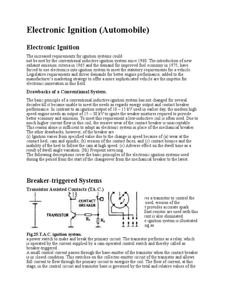 Electronic Ignition | PDF