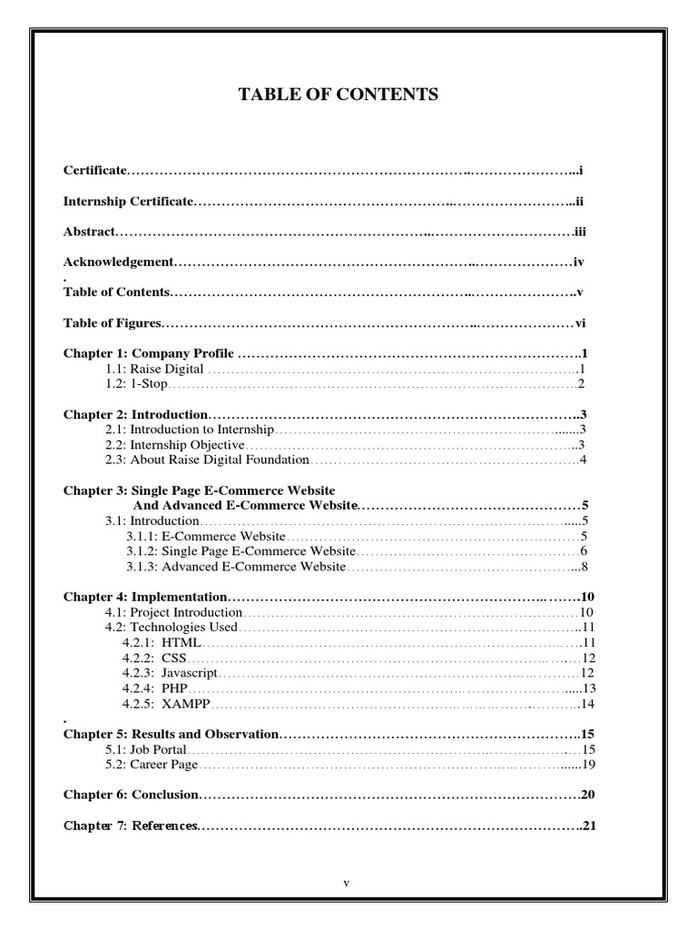 Internship Report Final | PDF | Html Element | Html