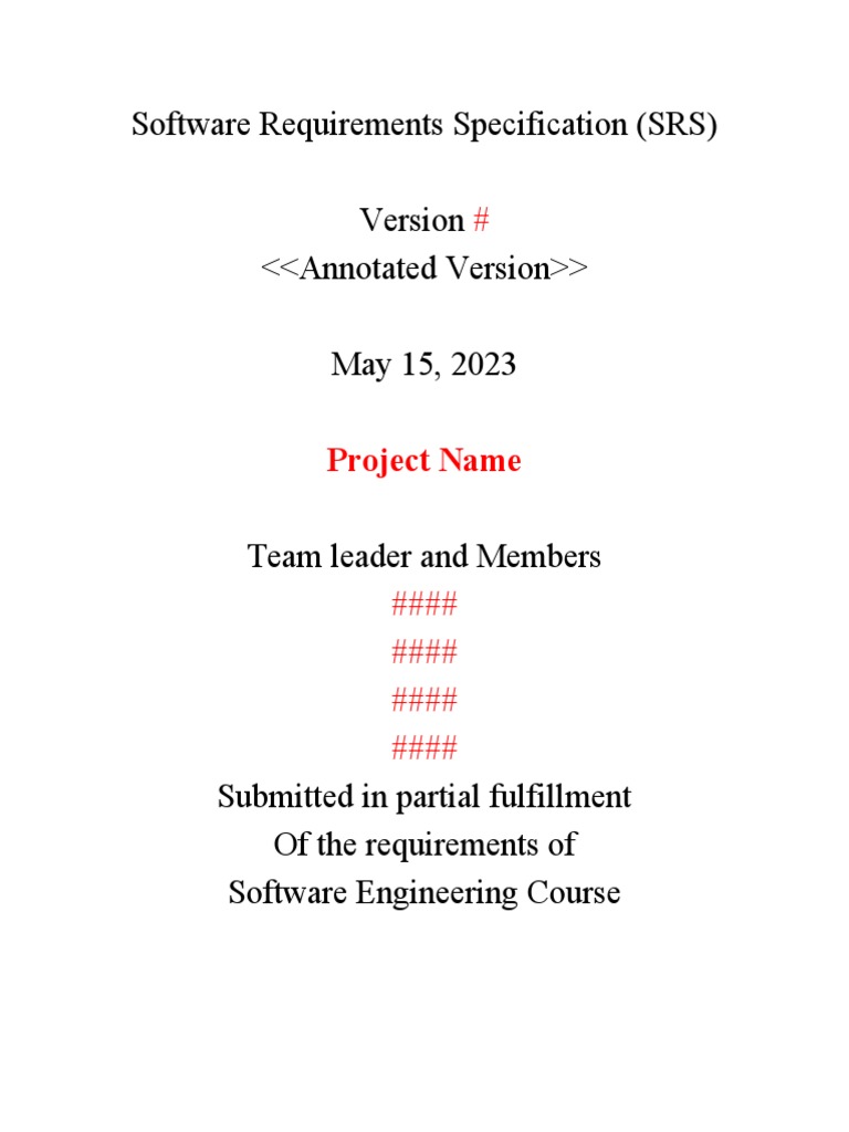 SRS Sample 2023 | PDF | World Wide Web | Internet & Web