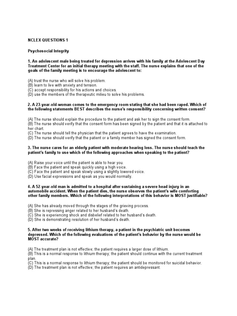 Nclex Questions | PDF