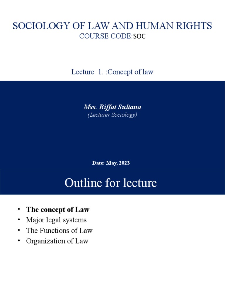 Sociology of Law and Human Rights | PDF | Common Law | Sharia