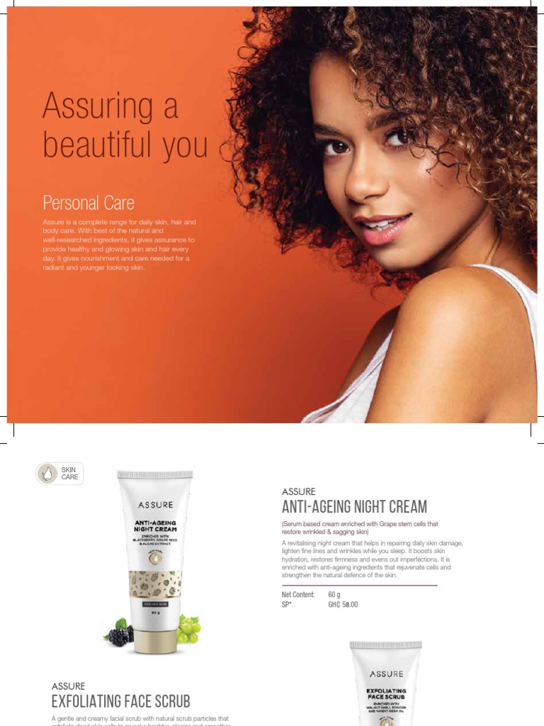 Assure Personal Care Product Line | PDF | Perfume | Dermatology