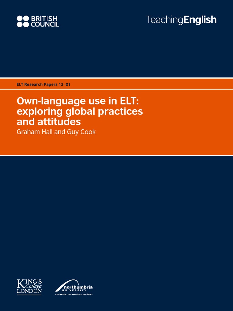 ELT: Global Own-Language Practices | PDF | Language Education | Teachers