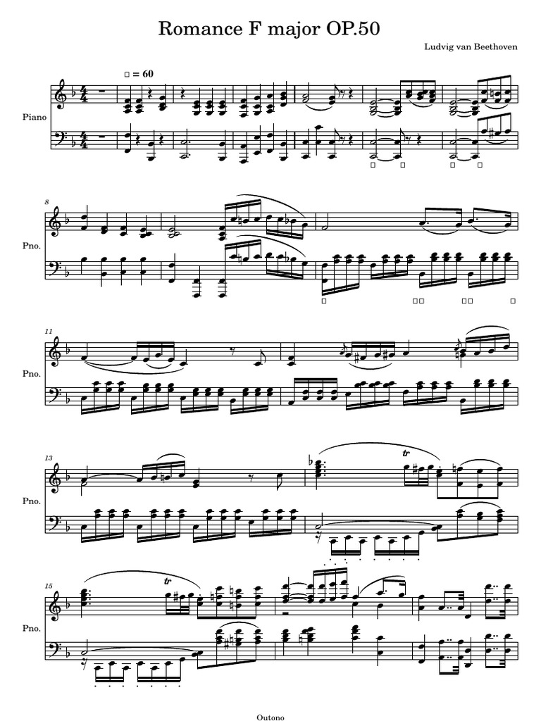 Romance F Major OP PDF | PDF | Musical Compositions | Compositions