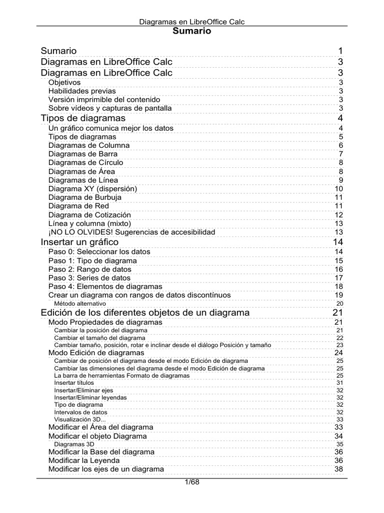 Diagramas en LibreOffice Calc: Guía Completa | PDF | Ventana (informática) | Zip (formato de ...