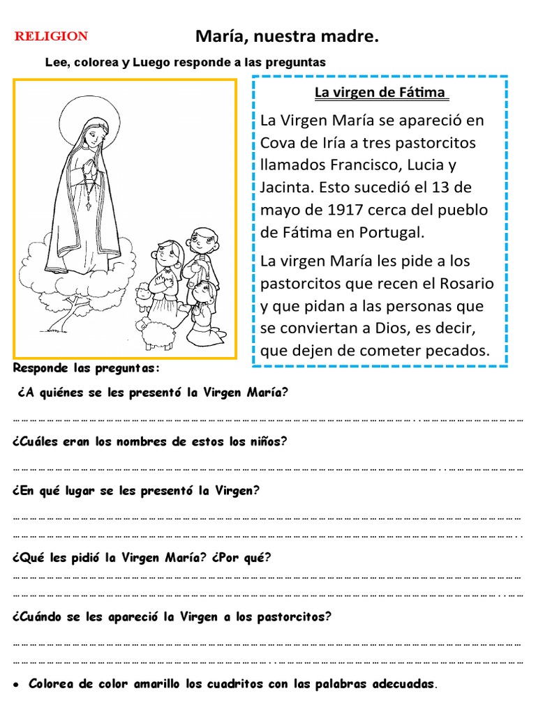 Ficha Religión | PDF