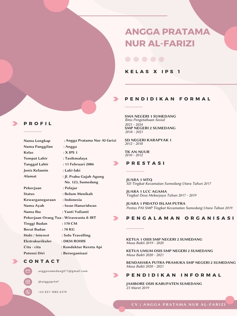 CV ANGGA PRATAMA.pdf | PDF