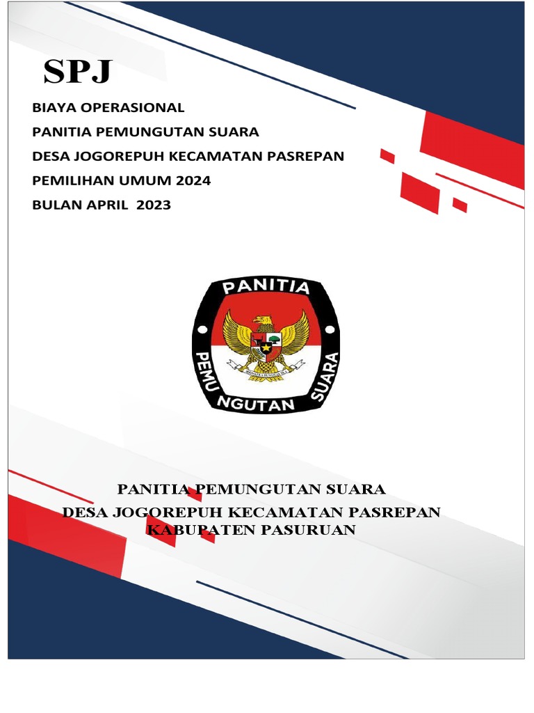 Cover SPJ Pemungutan Suara Desa | PDF