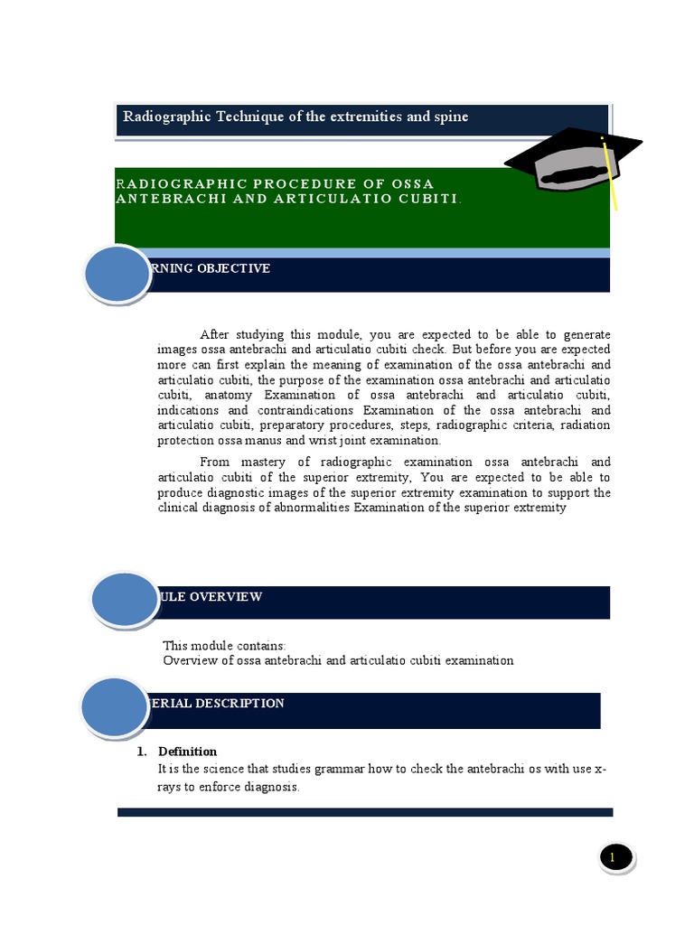 Radiographic Techniques for Extremities | PDF | Elbow | Human Anatomy