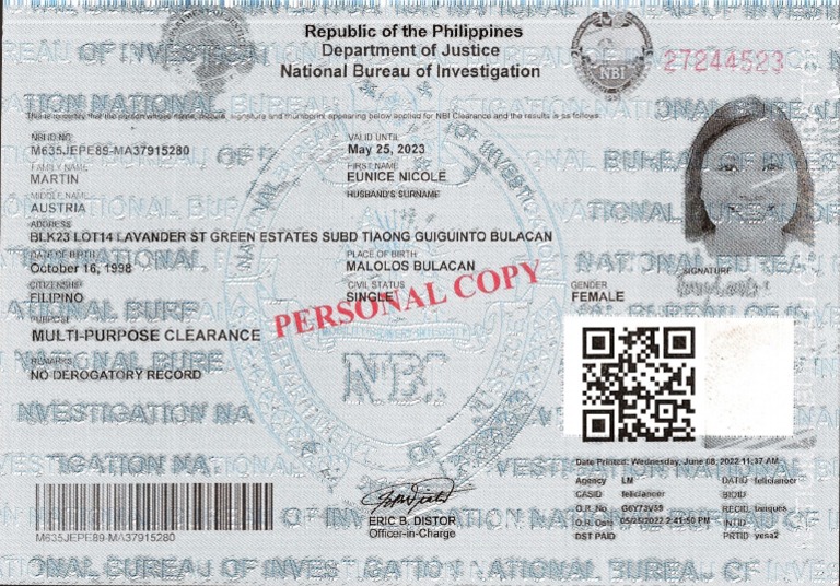 Nbi Clearance PDF | PDF