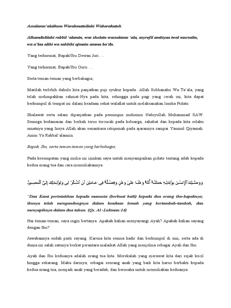 Naskah 2 Pidato 2023 | PDF