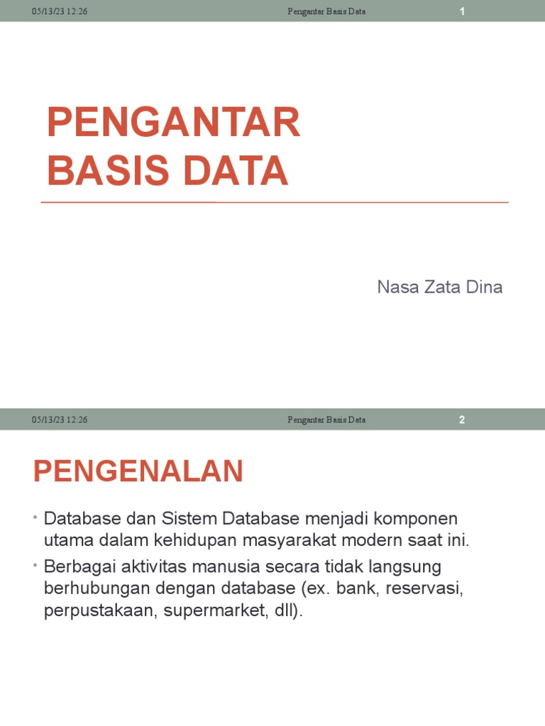 01 Pengenalan Database | PDF