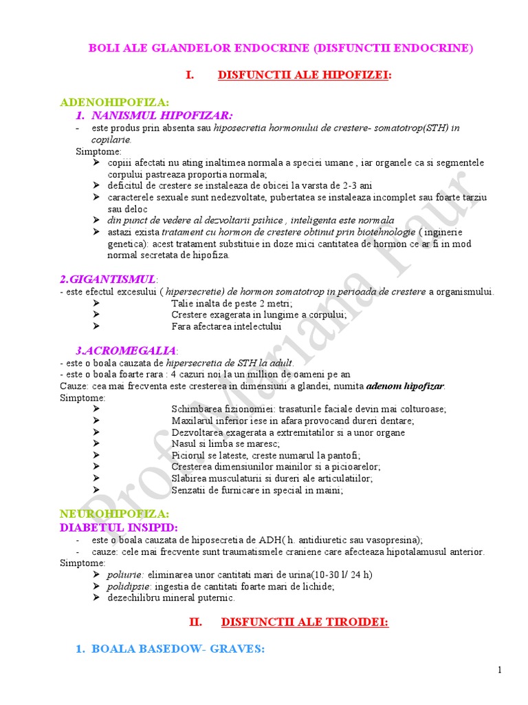 Boli Endocrine | PDF