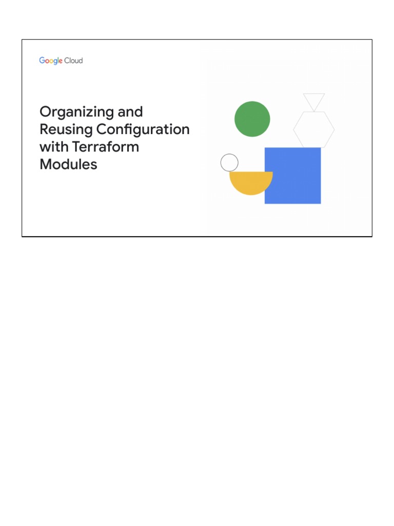M4 - T-TFGC-B - Organizing and Reusing Configuration With Terraform Modules | PDF | Networking ...
