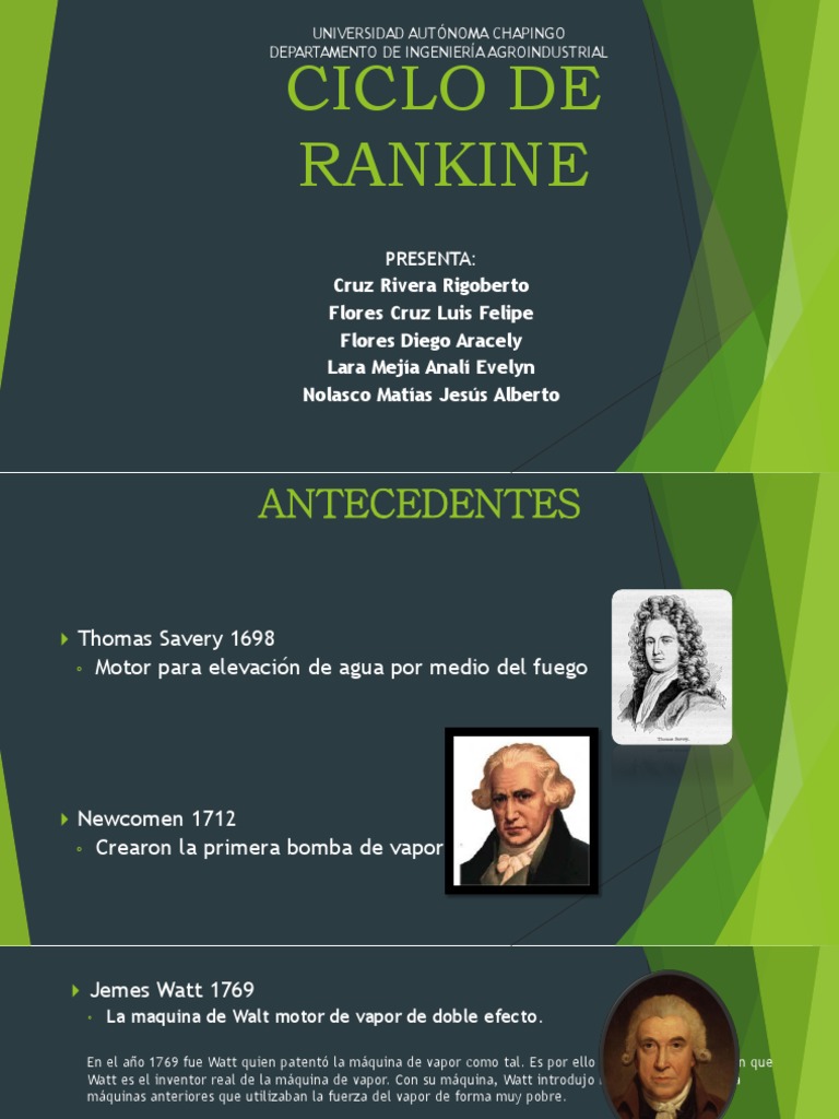 Ciclo de Rankine: Fundamentos y Aplicaciones | PDF
